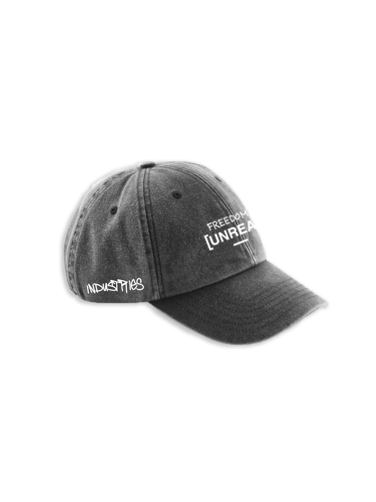 UNREAL Freedom Baseball Cap Washed grey – [UNREAL] Industries